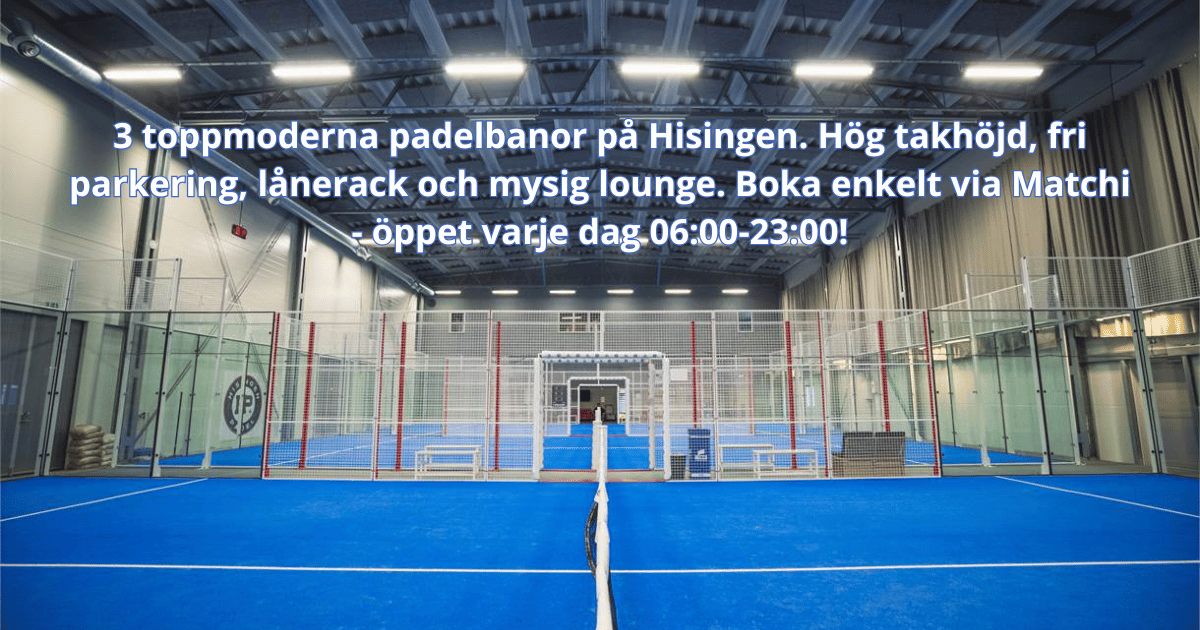 Hisingen Padel | Boka bana i Göteborgs nyaste padelhall